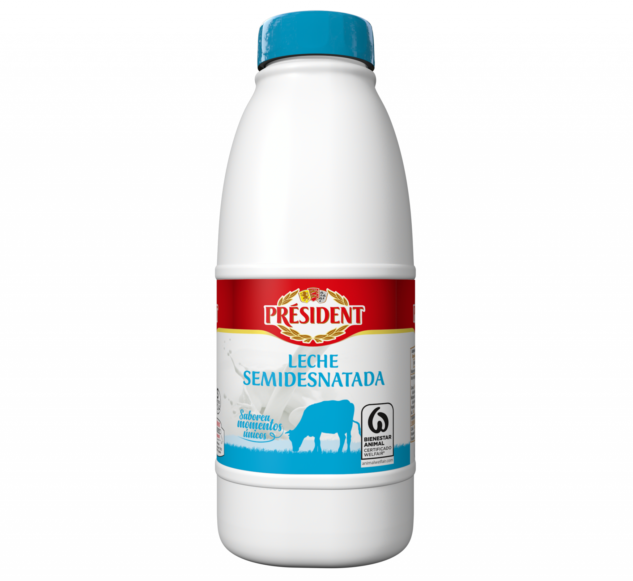 Botella de Leche Semidesnatada 1,5L Président – President